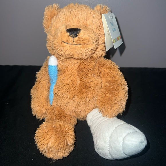 Gund | Toys | Nwt Gund Teddy Bear Plush Feel Better Foot In Cast | Poshmark